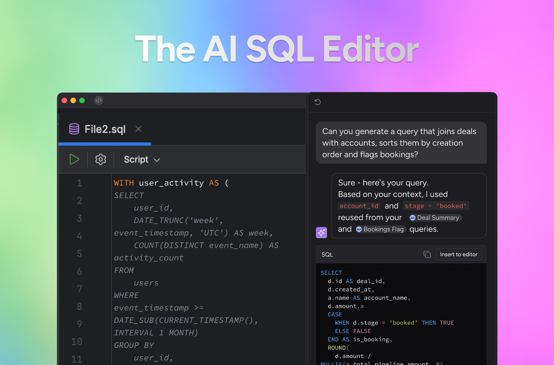 The AI SQL Editor